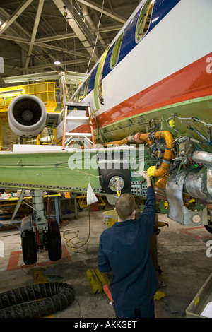 Light aircraft maintenance Stock Photo - Alamy