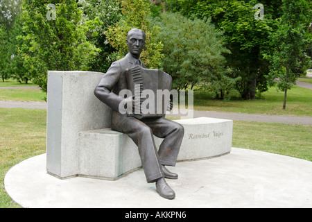 Parnu Estonia - statue of Raimond Valgre, Estonia's popular jazz Stock ...
