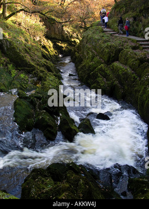 Beezley Falls Waterfall in the River Doe on the Ingleton Waterfalls ...