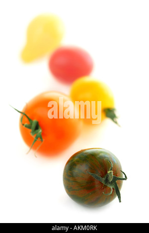 Small multicolored tomatoes Stock Photo - Alamy