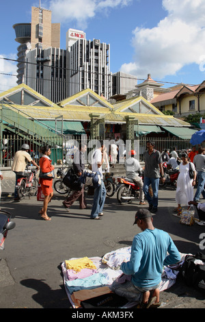 Street market, Port Louis, old town, Indian Ocean, island, Mauritius ...