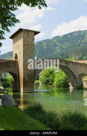 Puente Viejo, Muza Bridge, Balmaseda, Vizcaya, The Basque Country ...