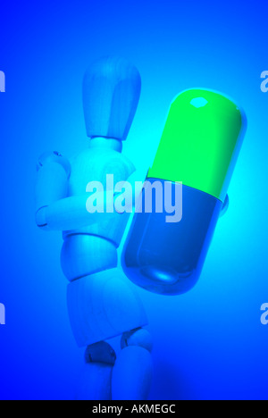 Large wooden figure Stock Photo - Alamy