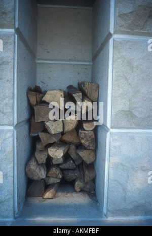 Concrete blocks piled up ready to be used Stock Photo - Alamy