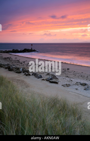 christchurch bay viewed from hengistbury head on the dorset coast Stock ...