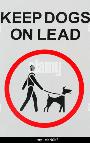 Keep Dogs On Lead sign at one entrance to St Lawrence Church graveyard ...