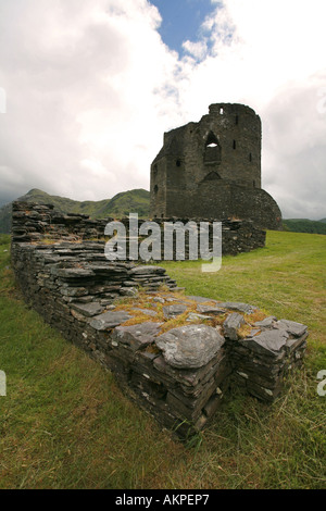 Dolbadarn Castle ruins remains with Mount Snowdon behind a popular ...