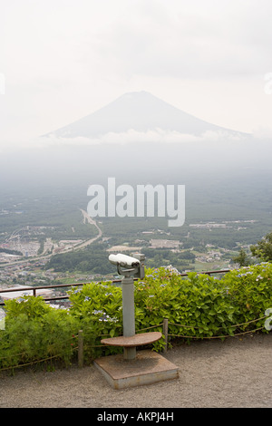 A picturesque view of Mount Fuji in Japan, with its iconic symmetrical ...