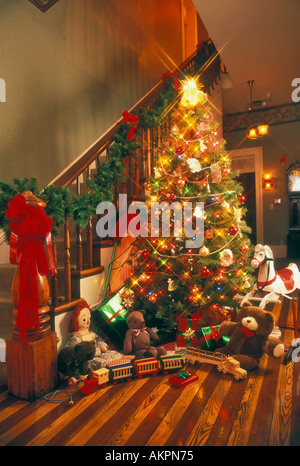 Christmas tree toys Stock Photo - Alamy