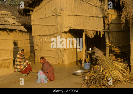 Tharu village, Chitwan, Nepal Stock Photo - Alamy