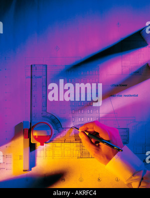 using a drafting compass Stock Photo - Alamy