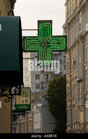 neon sign Moscow Russia Stock Photo - Alamy