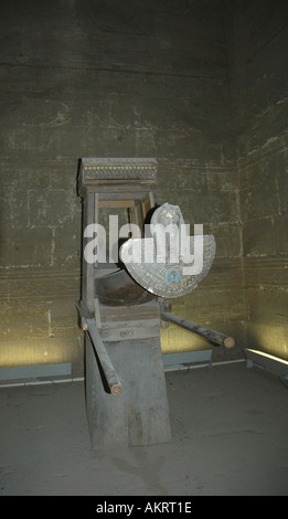 Edfu the Temple of Horus Replica of Horus s sacred barque 1 Stock Photo ...