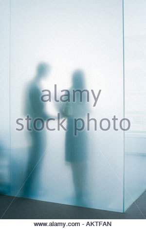 Person behind a frosted window Stock Photo: 10498418 - Alamy
