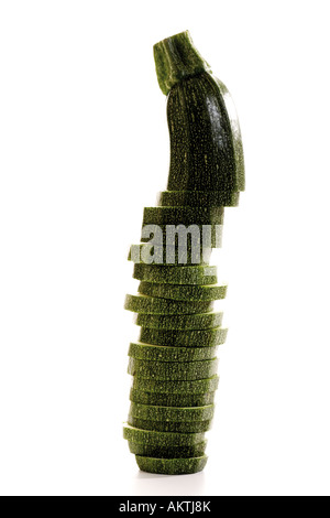 stack of fresh courgette on white background Stock Photo - Alamy