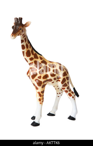 Plastic Giraffe Toy Cut Out on White Stock Photo - Alamy