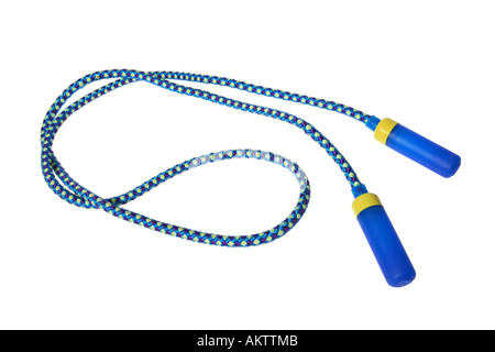 Children playing skipping rope isolated on white background Stock Photo ...