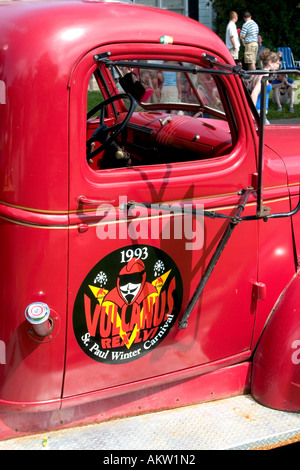 Winter Carnival Vulcans fire truck. Grand Old Day St Paul Minnesota USA ...