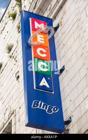Mecca bingo sign outside bingo hall in Norwich,Norfolk,Uk Stock Photo ...