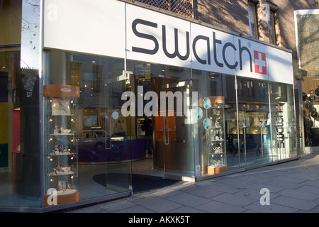 The Swatch Store, Covent Garden, London. The shop front to the fashion ...