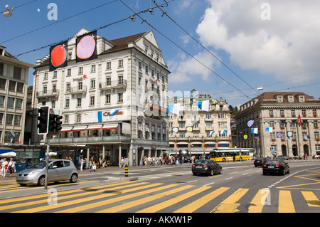 Switzerland Lucerne street Stock Photo - Alamy