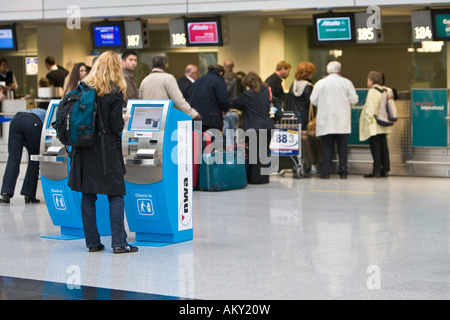 A self check-in machine in the waiting room at the Temple Fortune ...