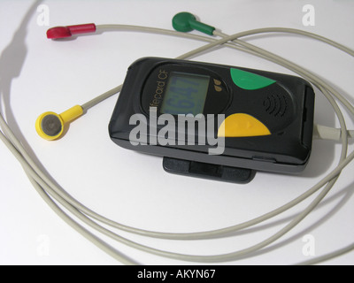 an ecg 24 hour event recorder unit called a 24 hour tape with one of ...