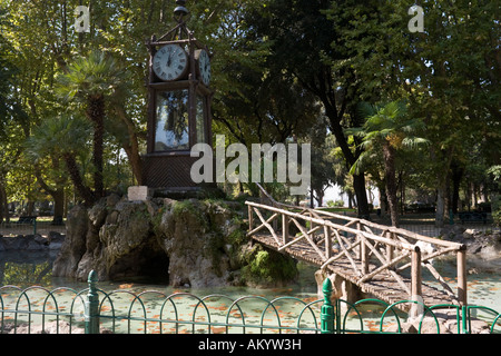 Pincio Gardens water clock, Rome, Italy Stock Photo - Alamy