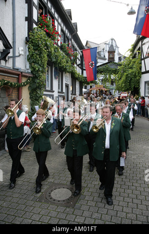 Opening of the eldest german wine festival, Winningen, Rhineland ...