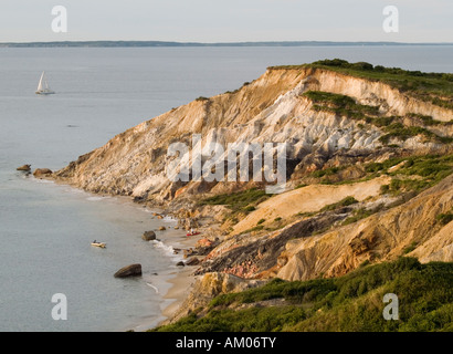 Gayhead Cliff, Aquinnah Cliffs, Martha's Vineyard, Massachusetts, USA ...