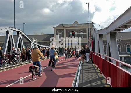 Bridge, main station, Middelburg Zeeland Holland the Netherlands Stock ...