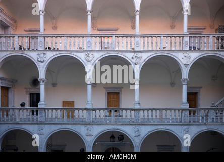 Arcade court of Porcia Castle, Spittal an der Dau, Carinthia, Austria ...