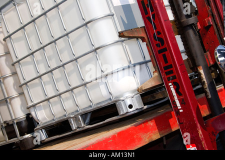 IBC containers onboard a lorry Stock Photo - Alamy