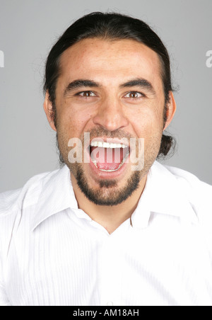 Portrait of laughing man Stock Photo - Alamy
