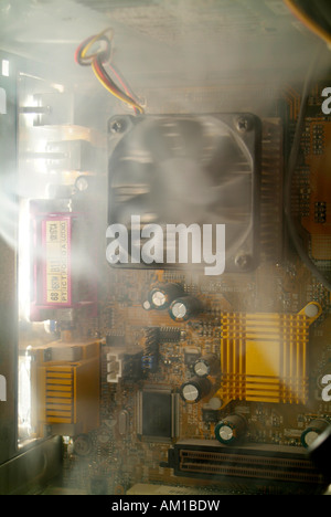 Interiority of a damaged computer Stock Photo - Alamy