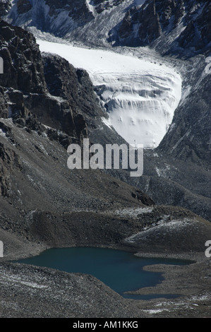 Mongolian natural landscapes near lake Tolbo-Nuur surrounded by ...