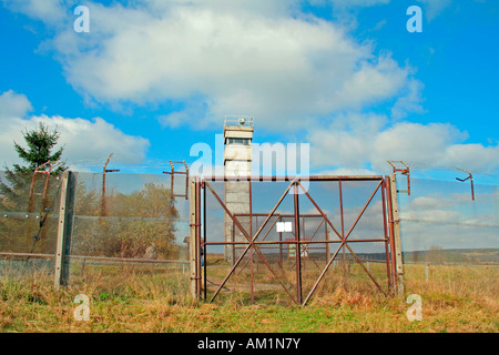 A former East German watchtower at Checkpoint Charlie in Berlin 1994 ...