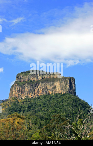 Mount Lindesay on the border between New South Wales and Queensland ...