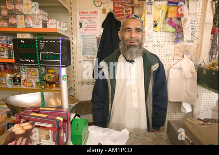 a Pakistani shop in the asian area of burnley Lancashire Stock Photo ...