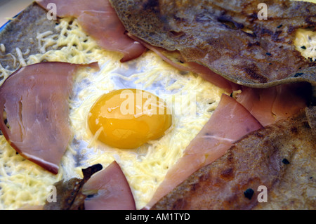 egg ham gallet traditional charentais france french food cuisine ...