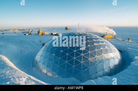 ANTARCTICA South Pole US Amundsen Scott South Pole Station Elevated ...