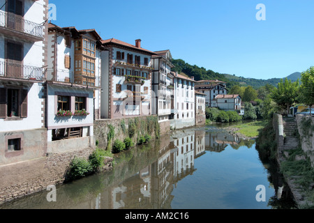 Elizondo, Basque town, Baztan valley, Pyrenees, Navarra, Spain, Europe ...