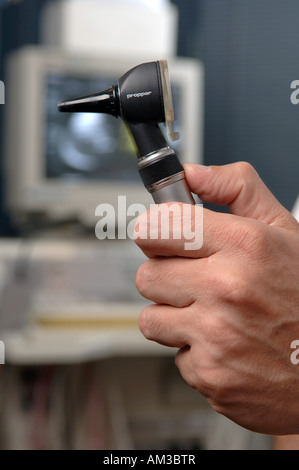 Medical ear scope device Stock Photo - Alamy