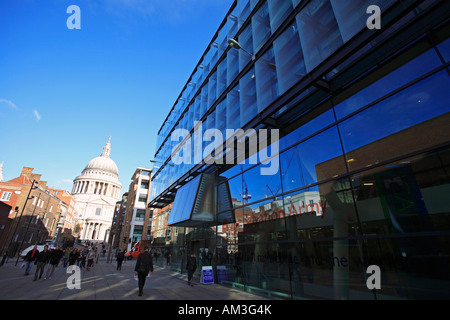 Side view of The Salvation Army building with red shield logo and ...