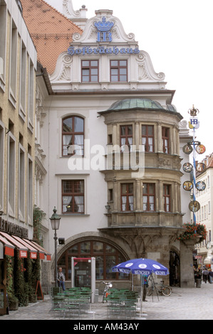 Europe, Germany, Munich, Hofbrauhaus Marienplatz, cafe Stock Photo - Alamy