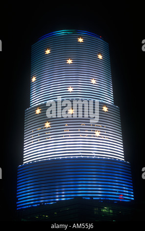 Contemporary architecture of the Centrust office building Miami Florida ...