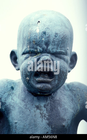 The angry boy ( Sinnataggen ) at Vigeland Sculpture Park Stock Photo ...