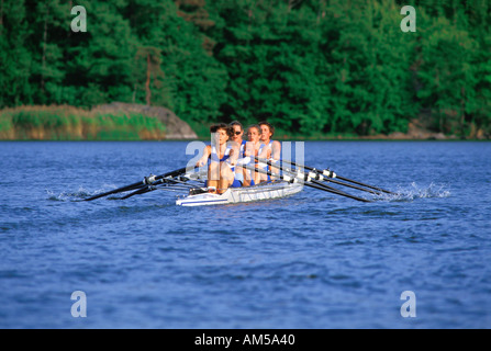 TEAMWORK COOPERATION STOCKHOLM ROWING CLUB Stock Photo - Alamy