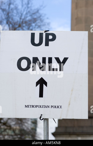 Street Sign the Direction Way to Police Stock Photo - Alamy