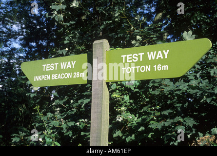 Test Way sign, Horsebridge, Hampshire, England, UK Stock Photo - Alamy